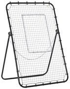 HOMCOM Football Rebounder Skládací fotbalová branka Rebound Wall 123x73x1785 cm 4 nastavitelné stupně černá pro trénink a zábavu | Aosom.de