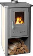 Krbová kamna Thalia Pella, 5,4 kW, 120 mm, béžová