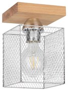 Spot-Light 8175174 - Stropní svítidlo NORMAN WOOD 1xE27/25W/230V matný dub