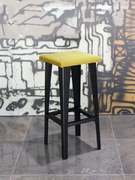 Barová židle čalouněná A31, černá VYBERTE BARVU ČALOUNĚNÍ:: Spirit 105, ZVOLTE VÝŠKU ŽIDLE:: 75 cm