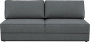 Tmavě šedá rozkládací/s úložným prostorem pohovka 202 cm Dora – Scandic