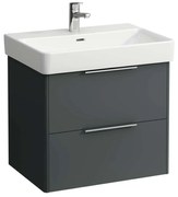 Laufen Base - Umyvadlová skříňka, 52x62x44 cm, 2 zásuvky, šedá H4022921102661