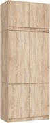 Šatní skříň s nástavcem Star 02 90 cm dub Sonoma