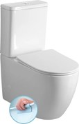 Sapho Sapho, INFINITY RIMLESS WC kombi mísa s nádržkou, spodní/zadní odpad, bílá, PC105WR