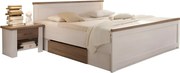 Postel LUMERA 180x200, 2x noční stolek, pinie bílá / dub sonoma truflový Kondela 0000187111