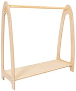 Dětský věšák v dekoru borovice v přírodní barvě 98x96 cm Montessori – Meowbaby