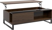 HOMCOM Konferenční stolek, Postranní stolek s Nastavitelnou Deskou, Stůl se Úložným Prostorem, Konferenční stolek v Moderním Designu, do Obývacího Pok