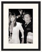 Zarámovaná fotografie Serge Gainsbourg & Jane Birkin