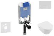 Ideal Standard ProSys - Set předstěnové instalace, klozetu a sedátka Architectura, tlačítka Oleas M1, DirectFlush, SoftClose, CeramicPlus, chrom ProSys80M SP120