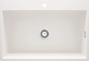 Deante Magnetic, 1-komorový granitový dřez 760x520x220mm, bílá matná, DEA-ZRM_A10B
