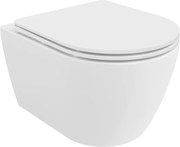 Mexen Carmen závěsné wc Rimless s toaletním Slim sedátkem z duroplastu, bílá - 30880300
