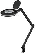 Goobay stolní lampa s lupou, 127 mm, 3 dioprie, stmívatelné led osvětlení 9 w, černá