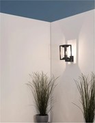 NV 9193101 Venkovní nástěnné svítidlo LOEVE antracitový hliník a čirý akryl E27 1x12W 220-240V IP65 bez žárovky - NOVA LUCE