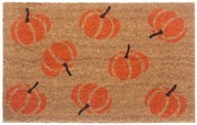 Hanse Home, Rohožka Halloween oranžové dýně 105677 - na ven i na doma, 45x75, oranžová, chodba / předsíň