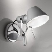 Artemide Tolomeo Faretto Halo, nástěnné designové svítidlo bez vypínače, max. 1x70W E27, hliník