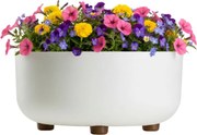 PLASTOVÝ KVĚTINÁČ TERRA 30X14,5 CM KRÉMOVÁ