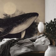Fototapeta - Velryba s úplňkem (245x170 cm)