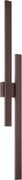 FAN LED-HERCULES-140 Nástěnné svítidlo Hercules corten, hliník s PC difuzorem, 47 W, 6800 lm, CCT 2700/3500/4000 K, IP65, 60 x 175 x 1420 mm - FANEUROPE
