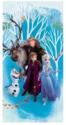 Jerry Fabrics Osuška Ledové království Frozen 2 blue, 70 x 140 cm