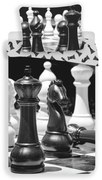 Černobílé bavlněné dětské povlečení na jednolůžko 140x200 cm Chess – Jerry Fabrics