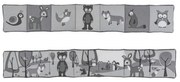 Textilní knížka pro miminka Forest friends Sebra