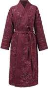 Pip Studio župan Jasmin Jacquard - tmavě růžový (Luxus a pohodlí ve stylovém županu s rafinovaným žakárovým květinovým vzorem)