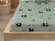Prostěradlo z mikrovlákna PANDA RELAX mentolové 90x200 cm