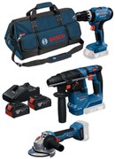 Bosch - 7dílná sada AKU nářadí, baterií a nabíječky 0615A500AG