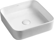 Sapho Sapho, BLADE keramické umyvadlo 40x11,5x40 cm, na desku, bez přepadu, WH050