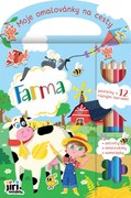 JIRI MODELS Moje omalovánky na cesty Farma s pastelkami a samolepkami 3