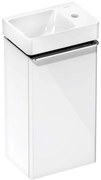 Hansgrohe Xelu Q - Skříňka s umývátkem, 63x34x27 cm, 1 dvířka, panty vpravo, lesklá bílá/chrom 54365000
