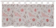 Bílo-růžová záclona 135x45 cm Rose – Sehlbach