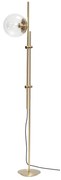 Stojací lampa v mosazné barvě se skleněným stínidlem (výška 147 cm) Bubble – Hübsch