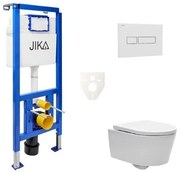 Cenově zvýhodněný závěsný WC set Jika do lehkých stěn / předstěnová montáž+ WC SAT Brevis SIKOJSW1
