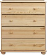 Komoda KM 110 masivní borovice š. 80 cm (na výběr více variant)