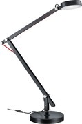 Černá LED stolní lampa s ohybatelnou konstrukcí (výška 90 cm) Amsterdam – Trio
