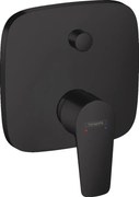 Hansgrohe Talis E, páková vanová baterie pod omítku s přepínačem pro 2 tělesa, černá matná, 71745670