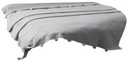 Šedý fleecový přehoz 150x200 cm Pom Pom – Mijolnir