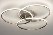 Stropní designové LED svítidlo do obýváku Omega Venta Silver