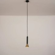 Závěsné minimalistické svítidlo nad noční stolek do ložnice Tolomeo Black and Gold One