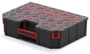 Kufříkový organizér 39 × 28,4 × 10,5 cm, kombinace, černá