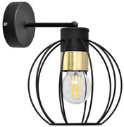 Nástěnná lampa STARLIGHT 1xE27/15W/230V černá/zlatá