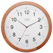 JVD Dřevěné nástěnné kulaté tiché netikající hodiny JVD NS22009/41
