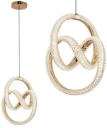 Toolight Závěsné LED svítidlo Luxury Glamour 1 G068-CP zlaté