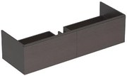 Geberit Xeno 2 - Skříňka pod umyvadlo Varicor 140 cm s LED svítidlem, 2 zásuvky, šedá 500.348.43.1