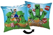 Dětský polštářek 40x40 cm Minecraft "Creeper Rush" – Jerry Fabrics