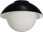 OS LUK60502 LUKIDA 2 stropní/nástěnné skleněné svítidlo černá / bílá IP65 4000 K 20W LED - OSMONT