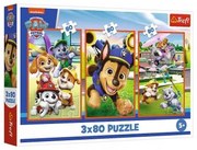Trefl Puzzle 3x80 Psí gang Tlapková patrola/Paw Patrol  18x27,5 cm