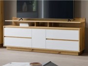 TV skříňka Foggia 188 cm, dub artisan/bílá
