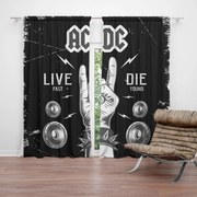 Sablio Závěs ACDC Live fast, die young: 2ks 140x250cm
